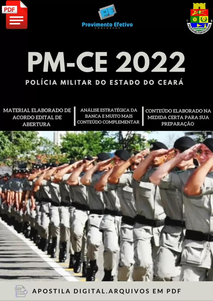 Provimento Efetivo Concursos Apostila Pm Ce Soldado De Praças 2022