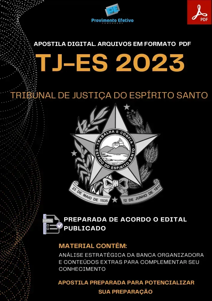 Provimento Efetivo Concursos Apostila Tj Es Ano 2023 Analista Arquitetura