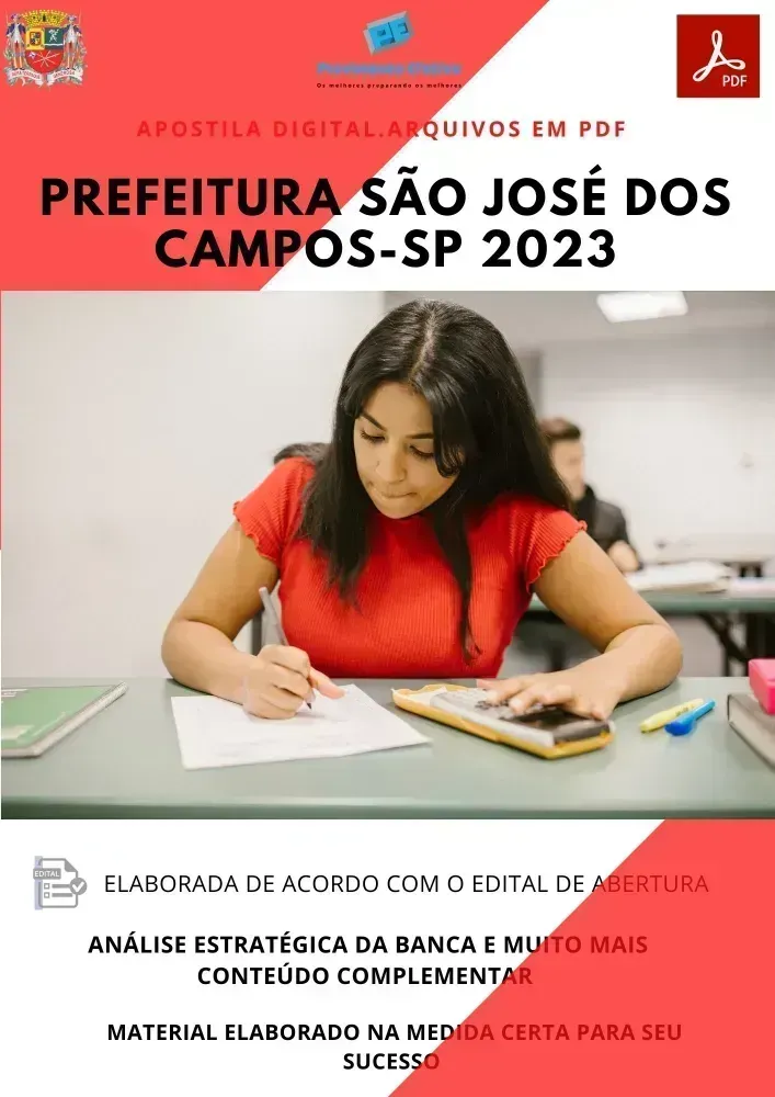 Provimento Efetivo Concursos Apostila Pref São José Dos Campos Sp