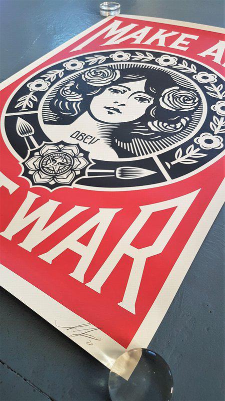 Shepard Fairey Make Art Not War For Sale Artspace