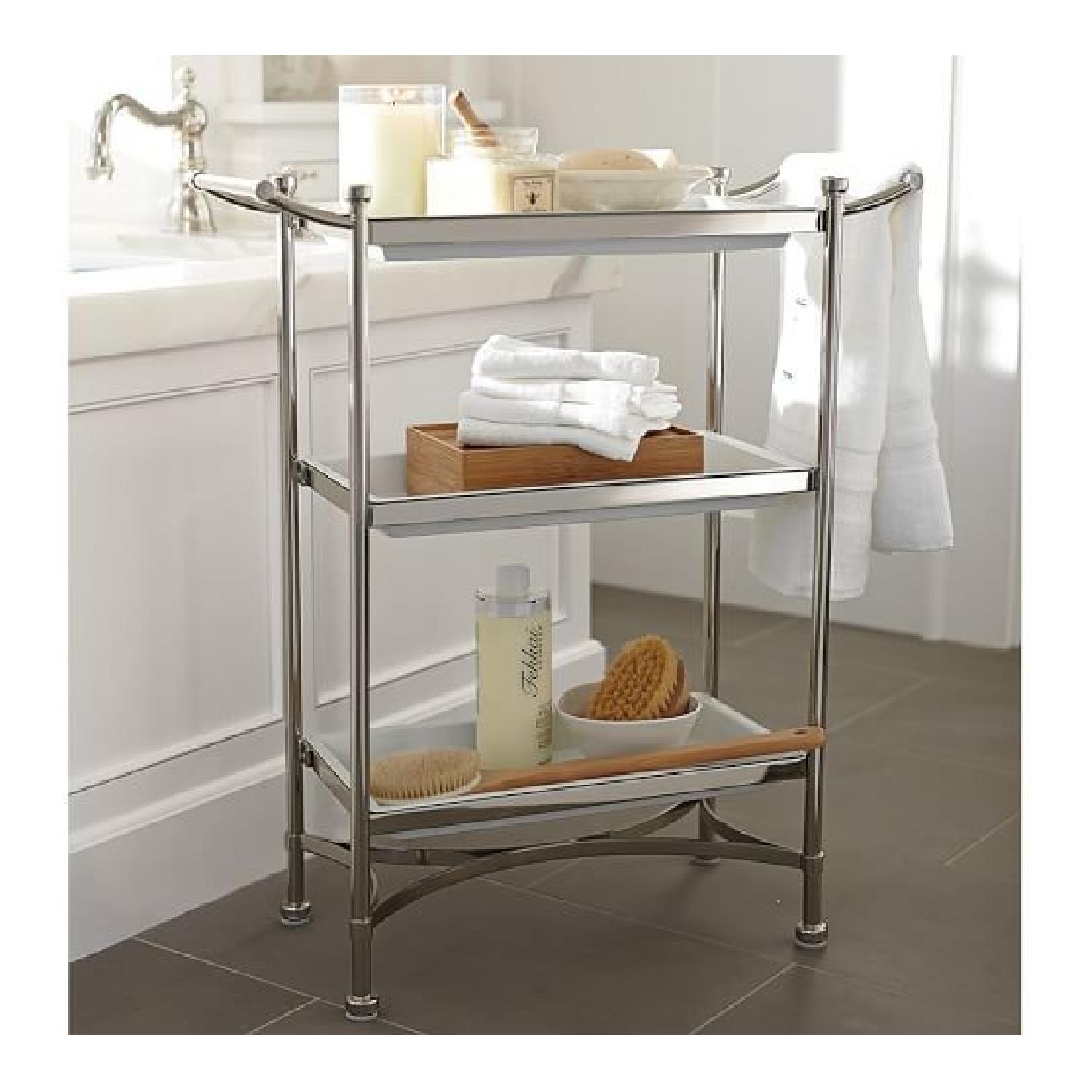 Pottery Barn Bathroom Storage Shelving Unit Aptdeco