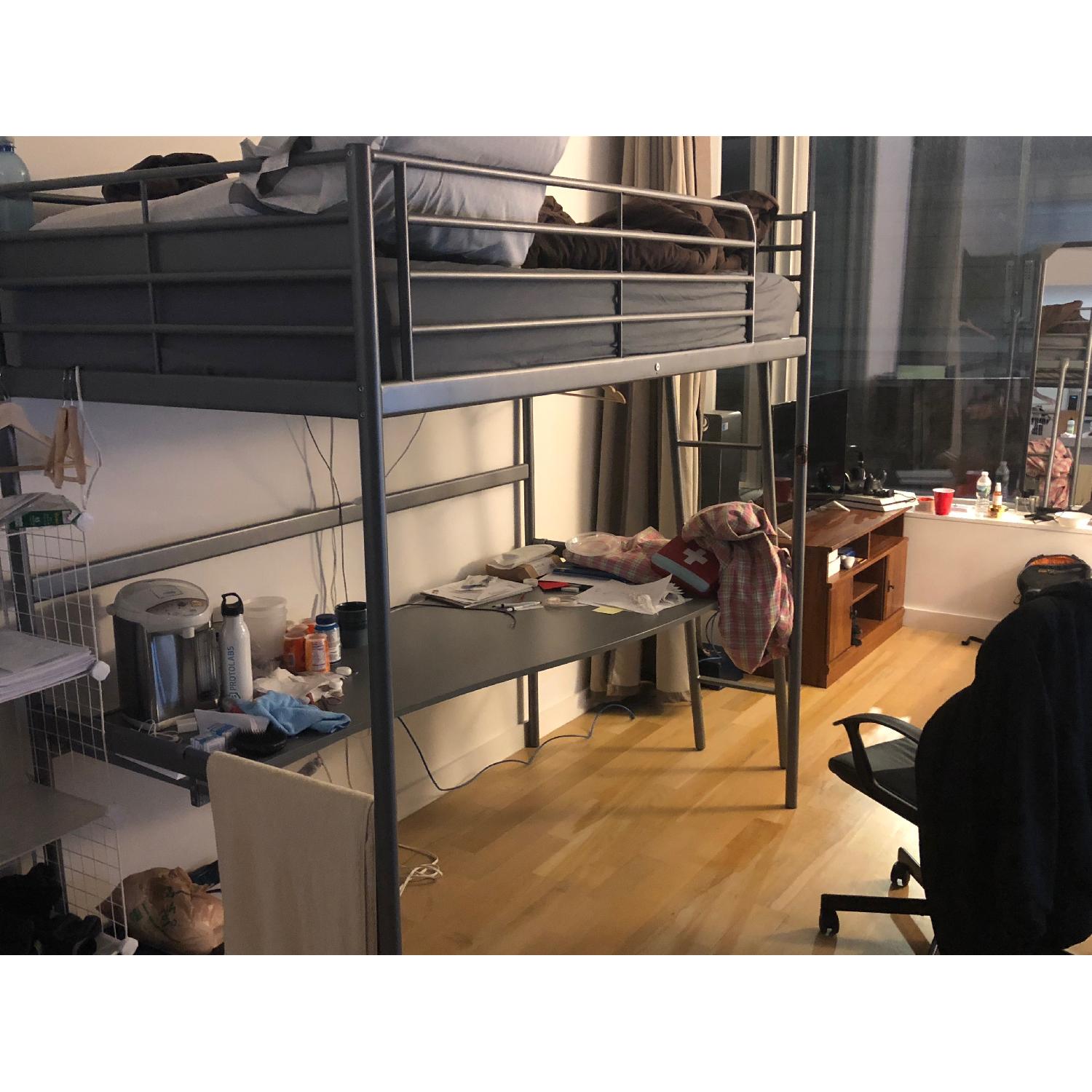 Ikea Svarta Loft Bed W Desk Aptdeco