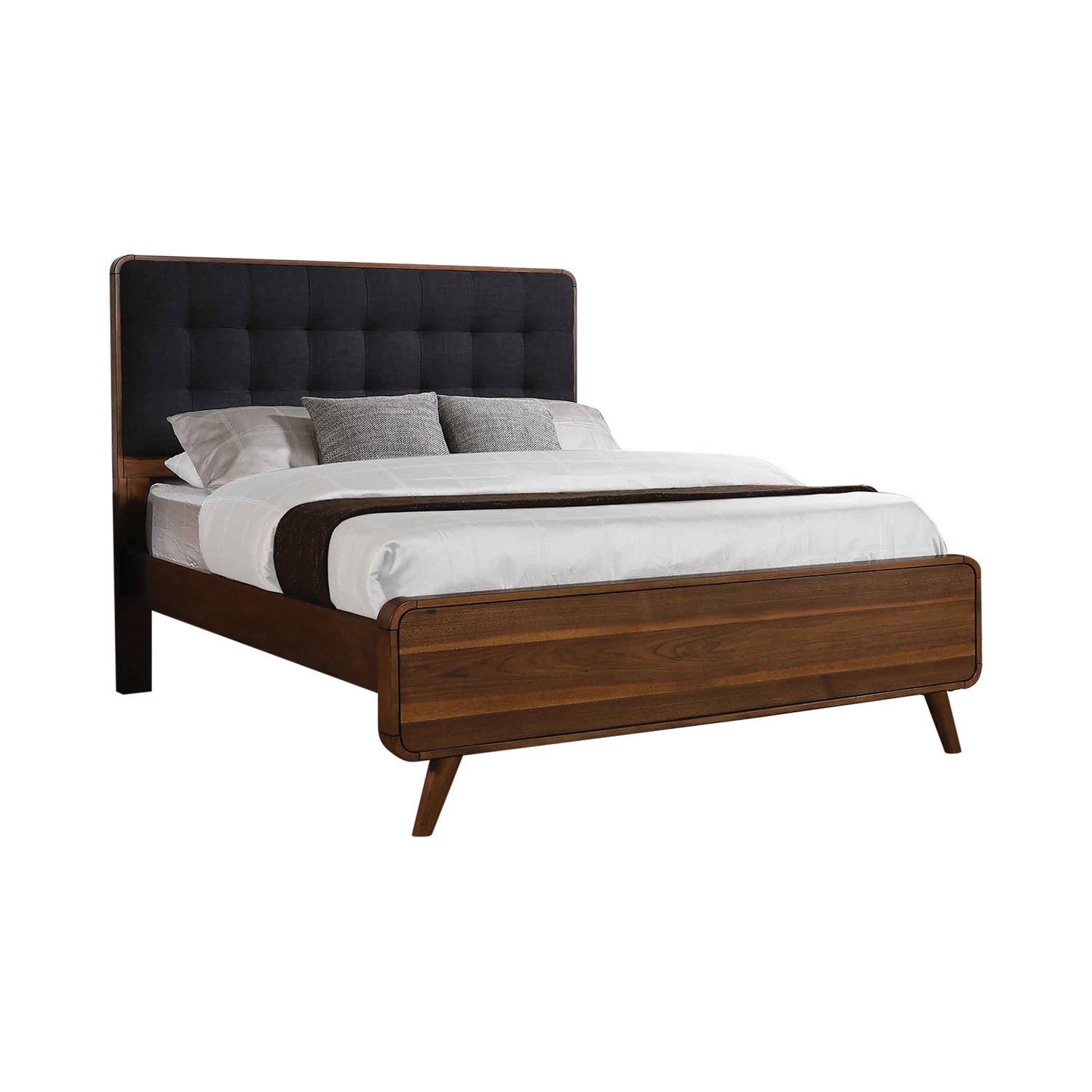 Mid Century Modern Queen Bed Frame Aptdeco