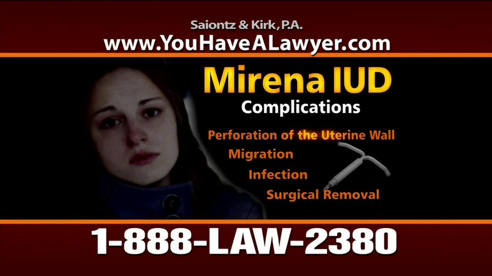 Saiontz And Kirk Pa Tv Commercial Mirena Iud Ispottv