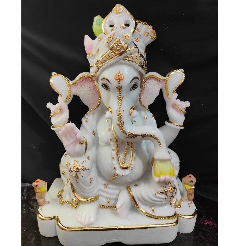 White Marble Ganesha Statue Home Manufacturer And Seller In Jaipur