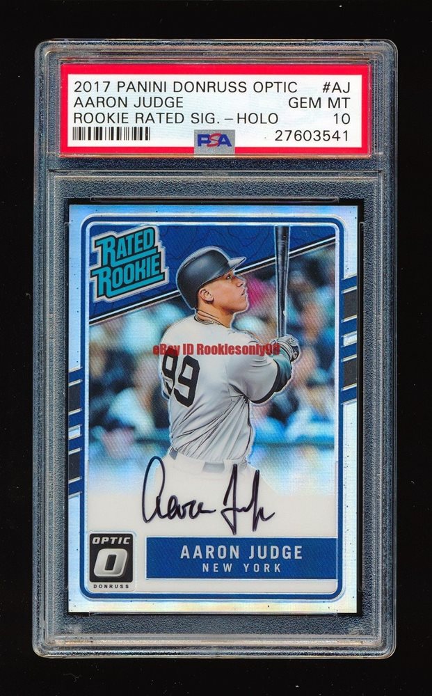 Aaron Judge Aqua Donruss Optic Rated Rookie Munimorogobpe