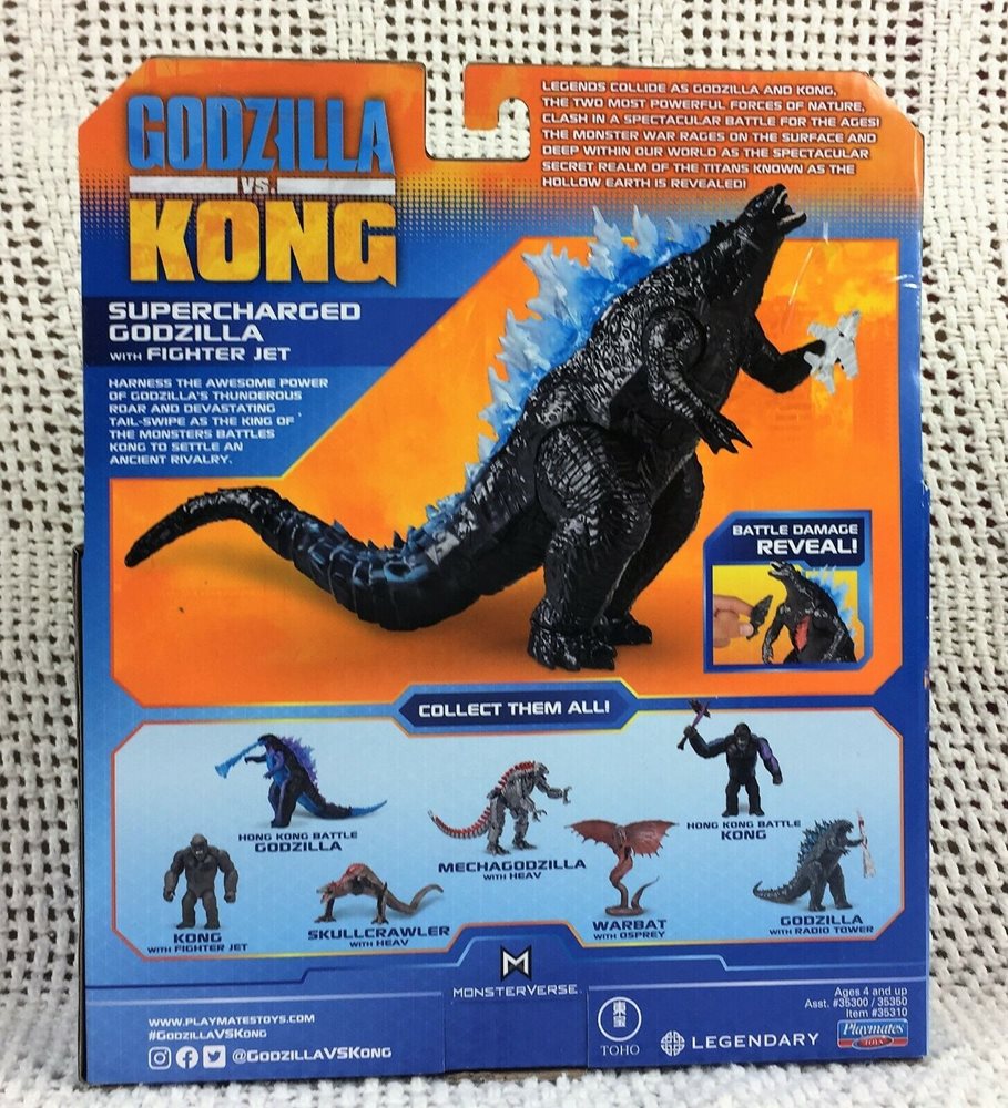 Supercharged Godzilla Monsterverse Godzilla Vs Kong Legendary Playmates