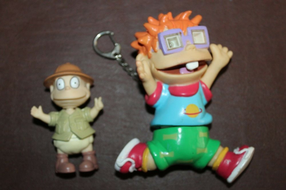 Rugrats Chuckie Keychain And Tommy Pickles Viacom Figure