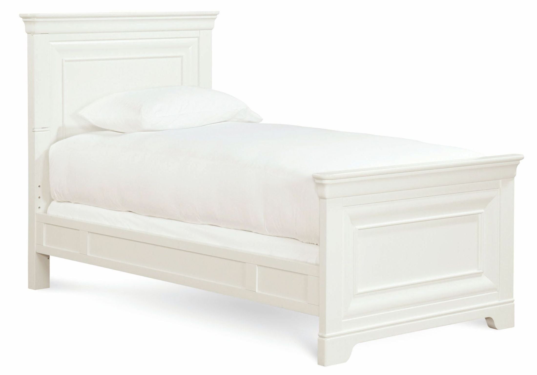 Classics 40 Smartstuff Saddle Summer White Twin Panel Bed From