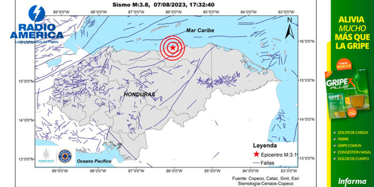 Un Sismo De Magnitud 38 Se Registra En Honduras El Segundo En Menos