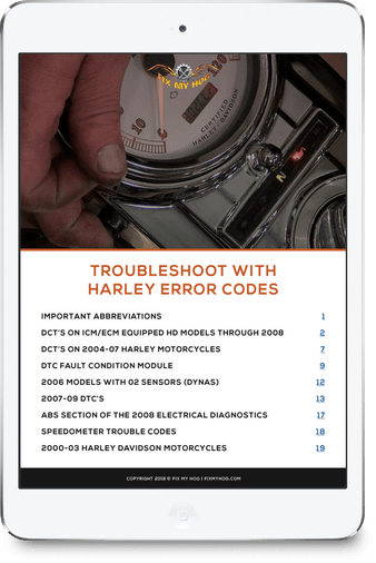 Troubleshoot With Harley Error Codes Fix My Hog