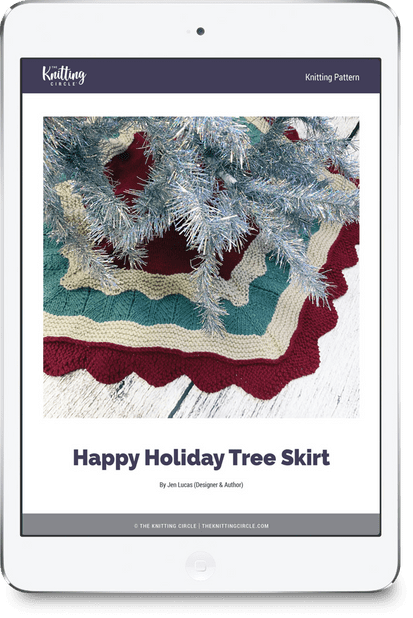 Happy Holiday Tree Skirt The Knitting Circle