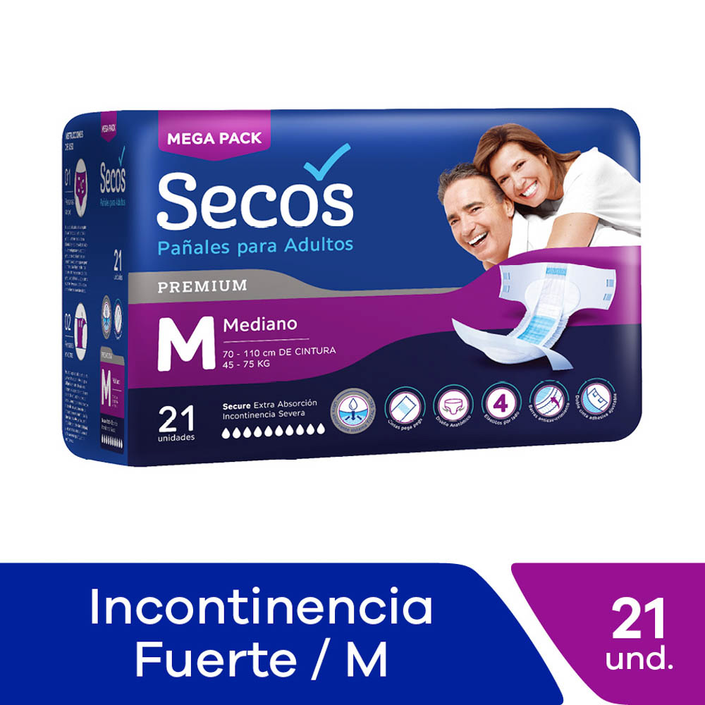 Pañales Para Adultos Secos Premium Talla M Inkafarma