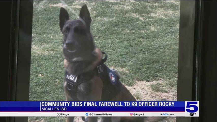 Mcallen Isd Bids Final Farewell To K9 Officer Rocky