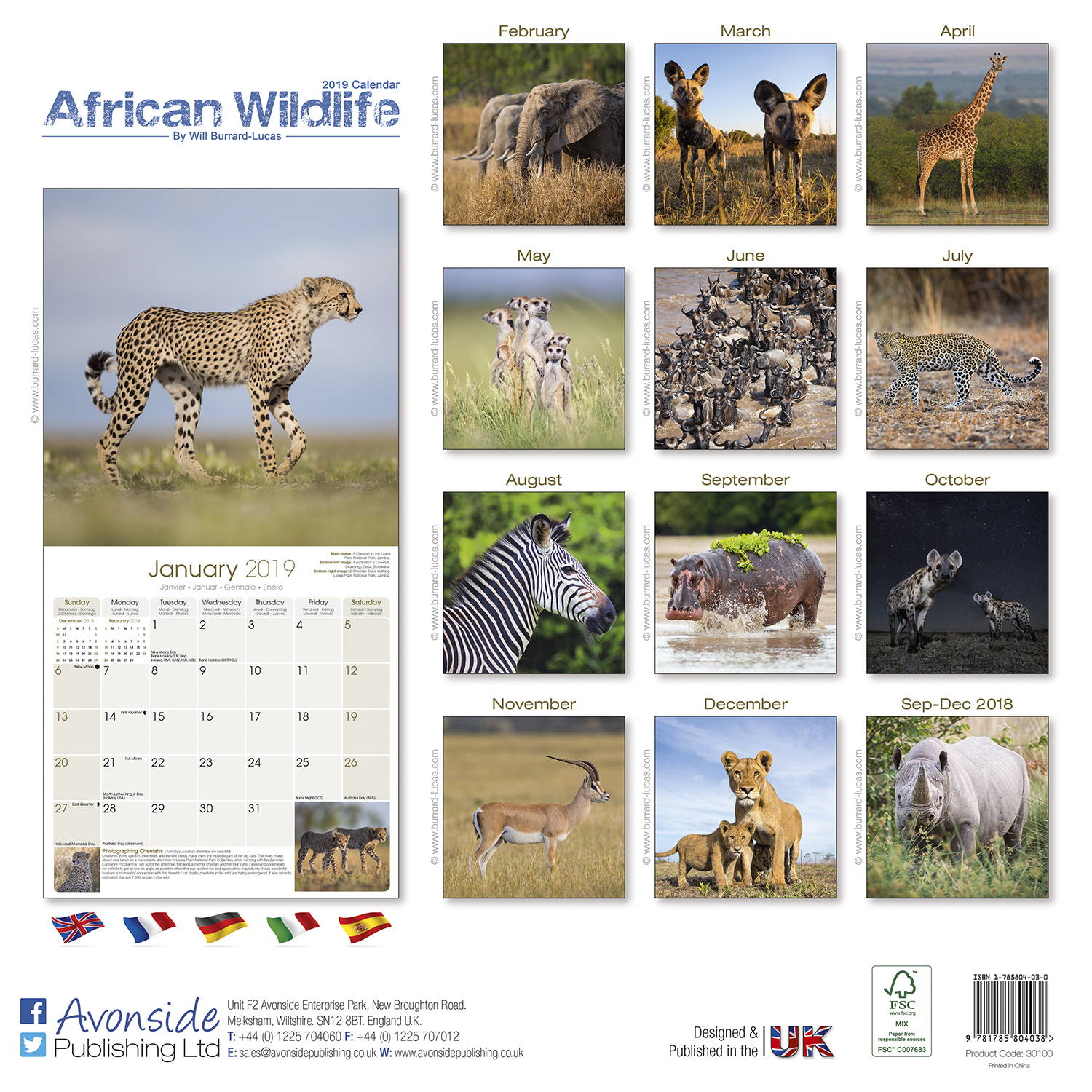 African Calendar Customize And Print