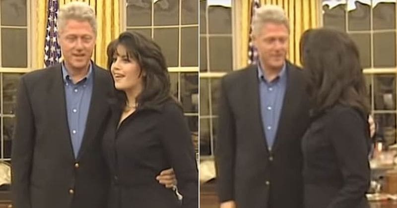 New Video Shows Bill Clinton Putting His Arm Around Monica Lewinskys