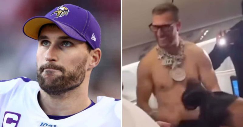 Kirk Cousins Rocks Celebration Chains Again As He Dances Shirtless