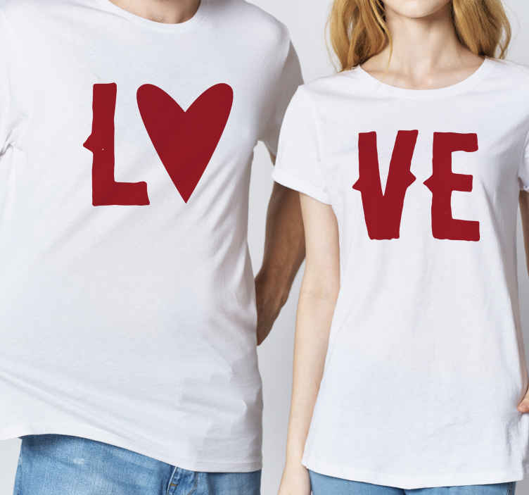 Camisetas Para Parejas Amor Tenvinilo