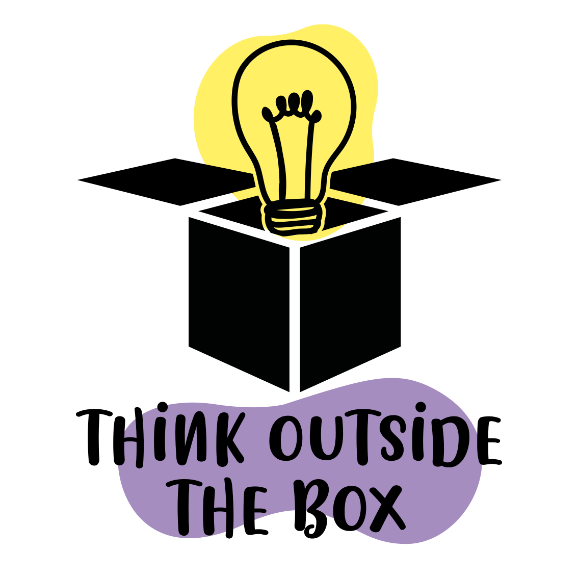 Cuadro Frase Motivadora Think Outside The Box Tenvinilo