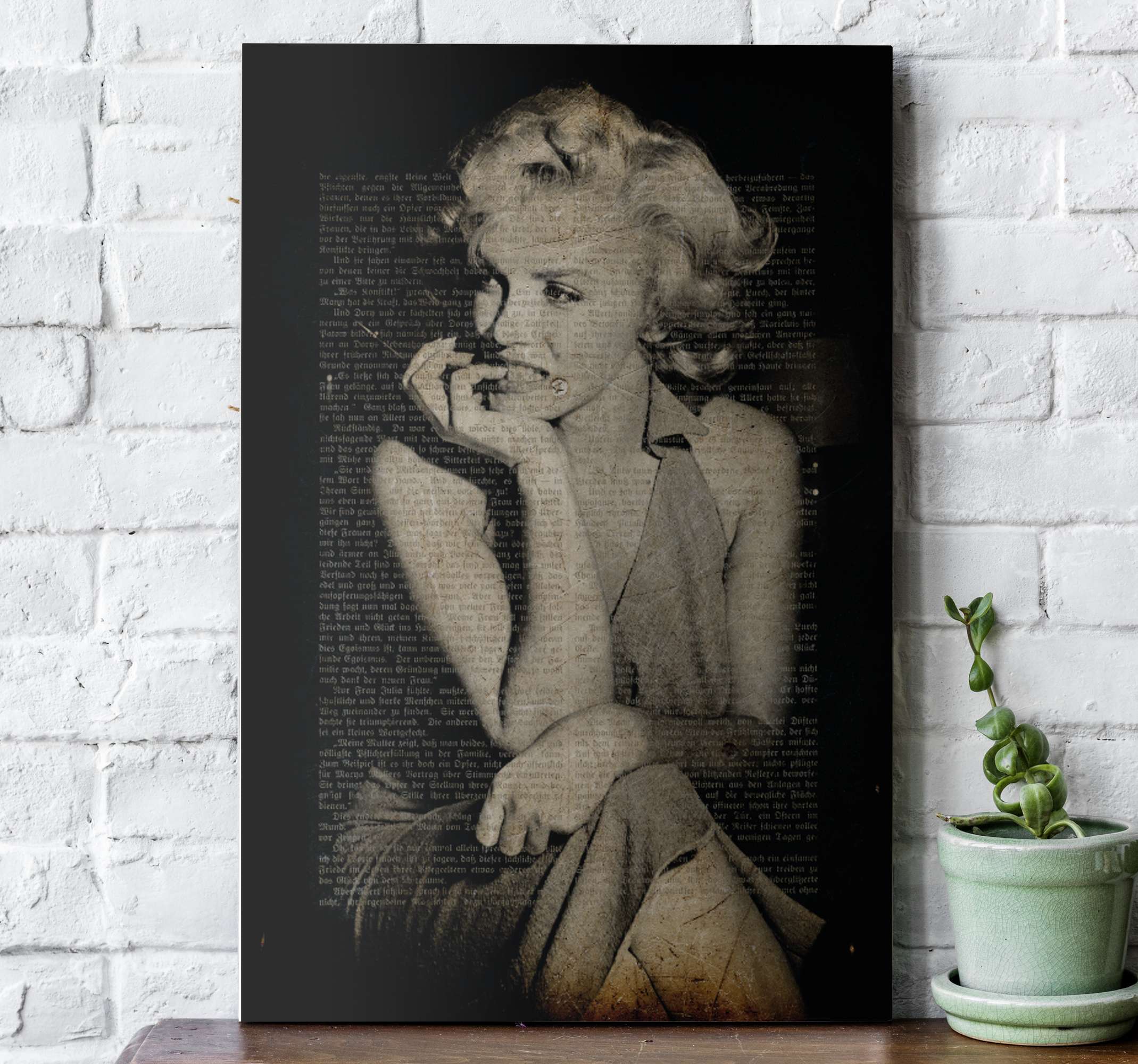 Cuadro Retro Vintage Vintage Marlyn Monroe Tenvinilo