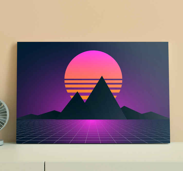 Vintage And Retro Sun Landscape Wall Art Tenstickers