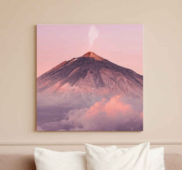 Volcano Peak Aesthetic Photography Landscape Wall Canvas Tenstickers