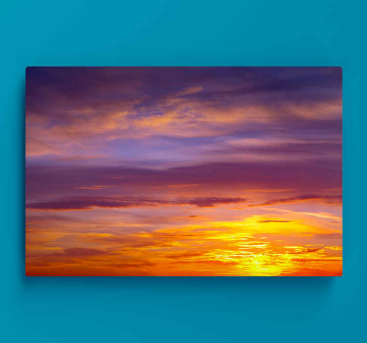 Colourful Sunset Aesthetic Colours Landscape Wall Canvas Tenstickers