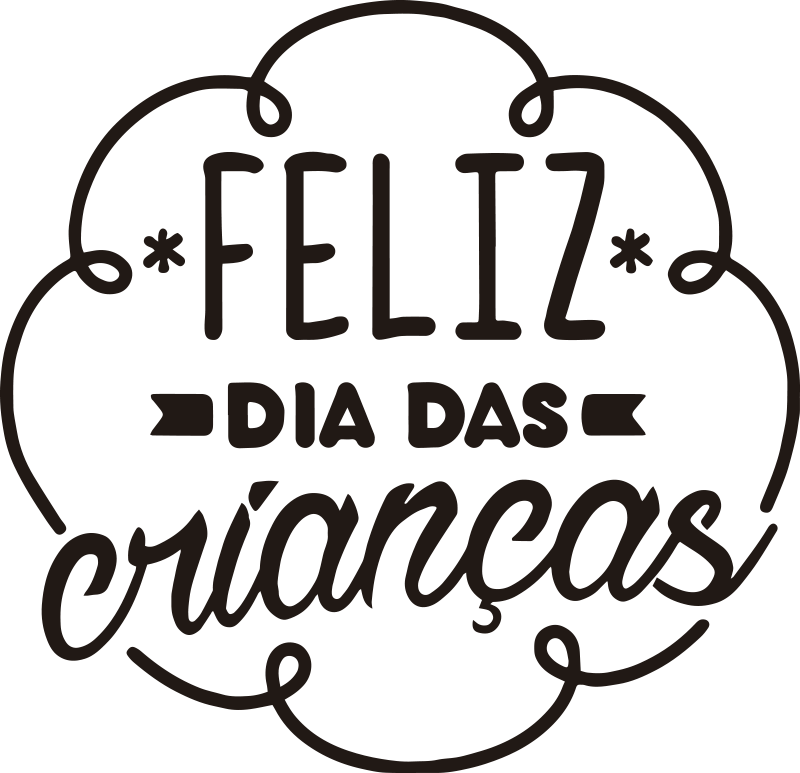 Vinil Decorativo Para Montras Nuvem Feliz Dia Das Crianças Tenstickers