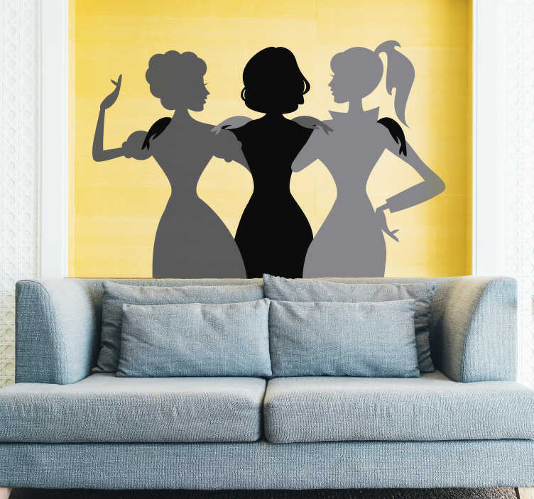 Vinilo Decorativo Chicas Pared Tenvinilo