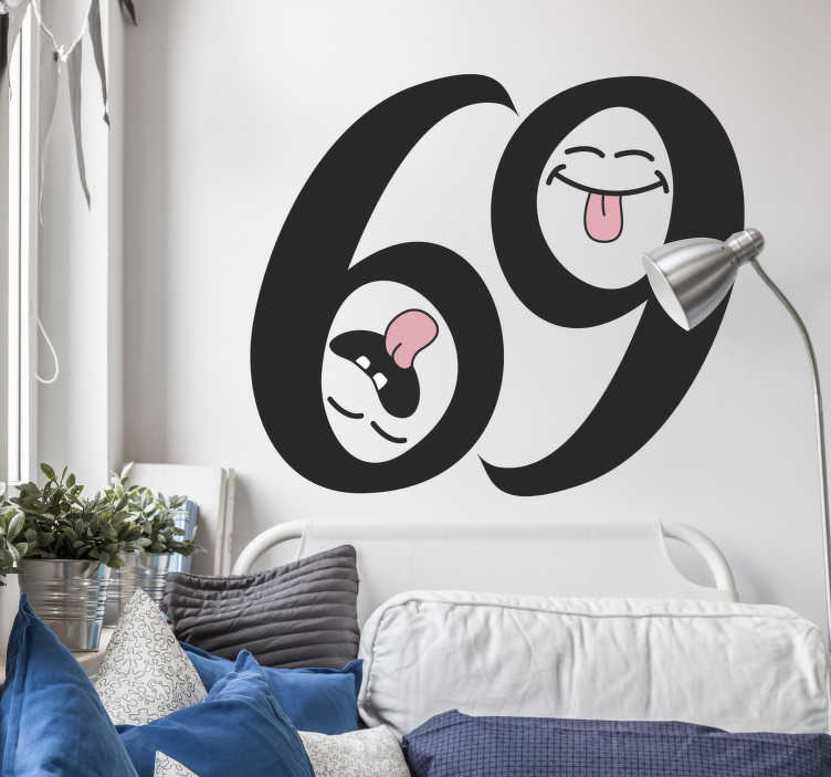 69 Adult Wall Sticker Tenstickers