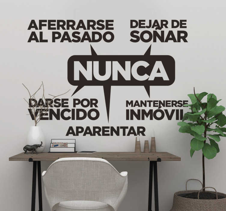 Vinilo De Frases Normas De La Empresa éxito Tenvinilo