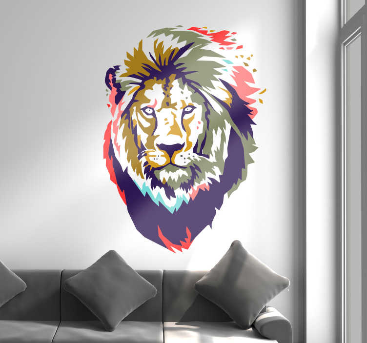 African Lion Wall Sticker Tenstickers