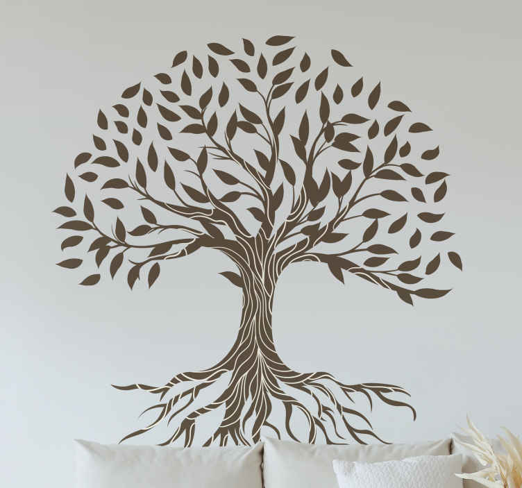 Sticker Muraux Salon Arbre De Vie Style Vintage Tenstickers