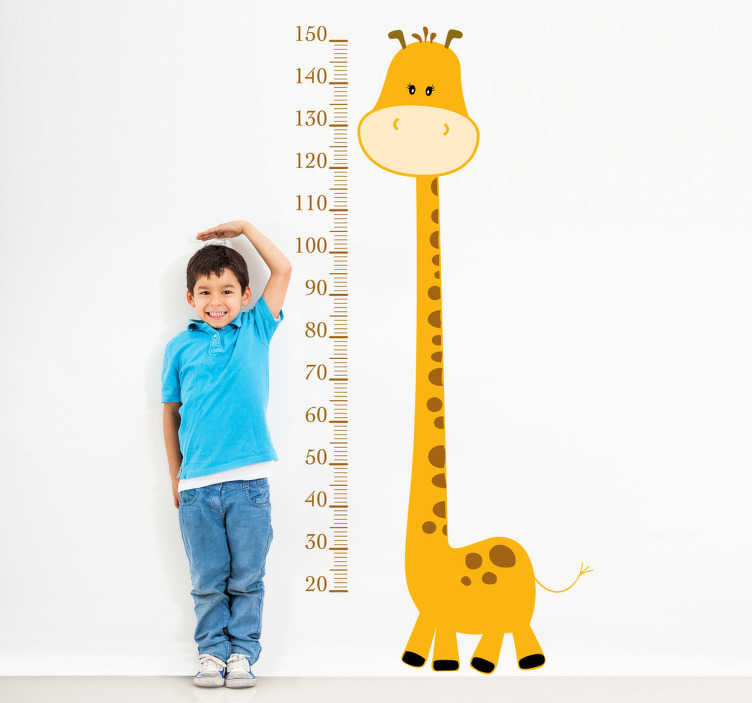 Vinil Decorativo Infantil Medidor Girafa Tenstickers