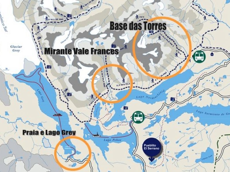 Circuito W Torres Del Paine Diversos Pacotes à Sua Escolha Pisa