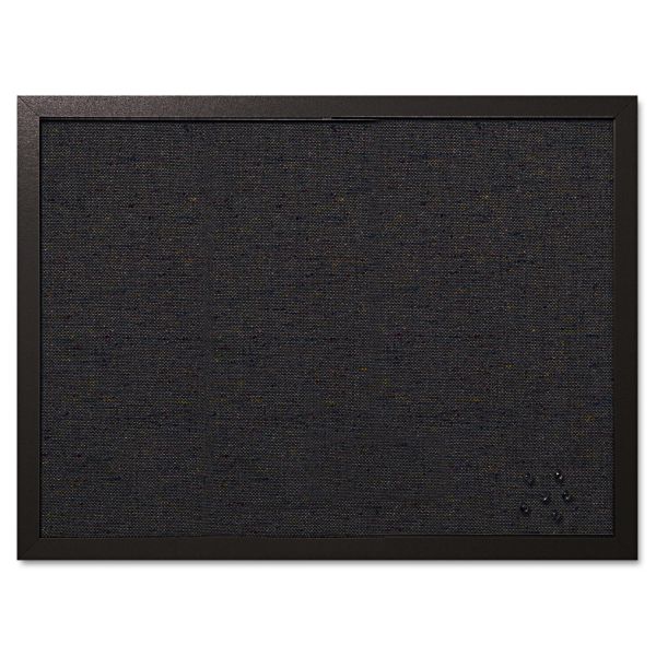 Mastervision Designer Fabric Bulletin Board 24 X 18 Black Surface