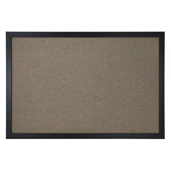 Cork Bulletin Board 24 X 36 Black Finish Frame