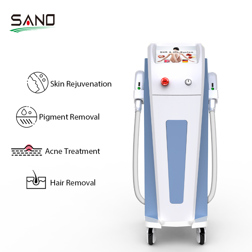 Vertical Ipl E Light Shr Hair Removal Skin Rejuvenation Machinesano