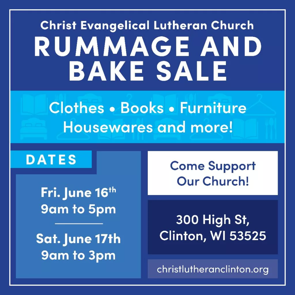 Church Rummage And Bake Sale