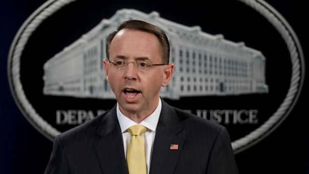 Deputy Attorney General Rod Rosenstein Submits Resignation Letter Ksro