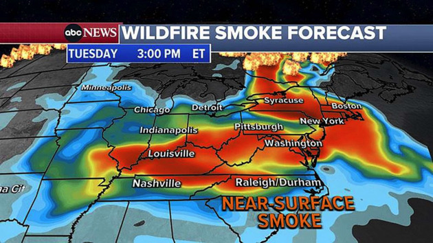 Noah Fisher Viral Canada Wildfire Smoke Map 2023