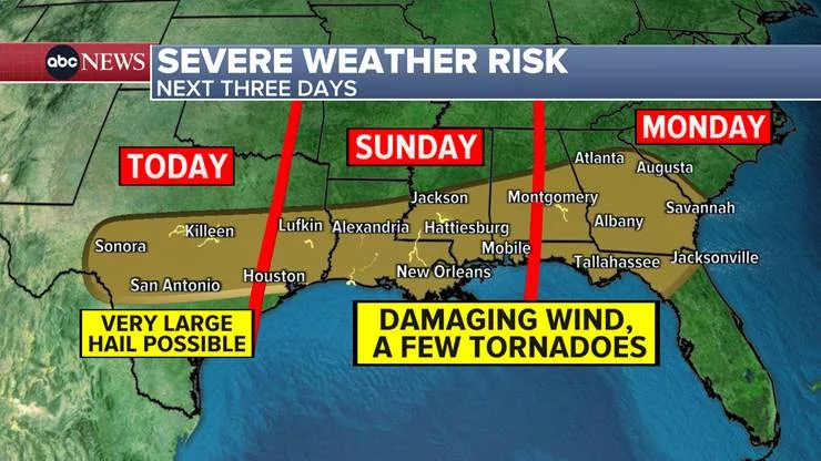 Heavy Rain And Flood Risks Loom Over The South This Weekend Ksro