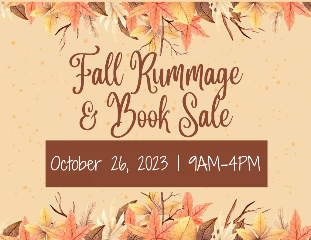 Fall Rummage And Book Sale K1053