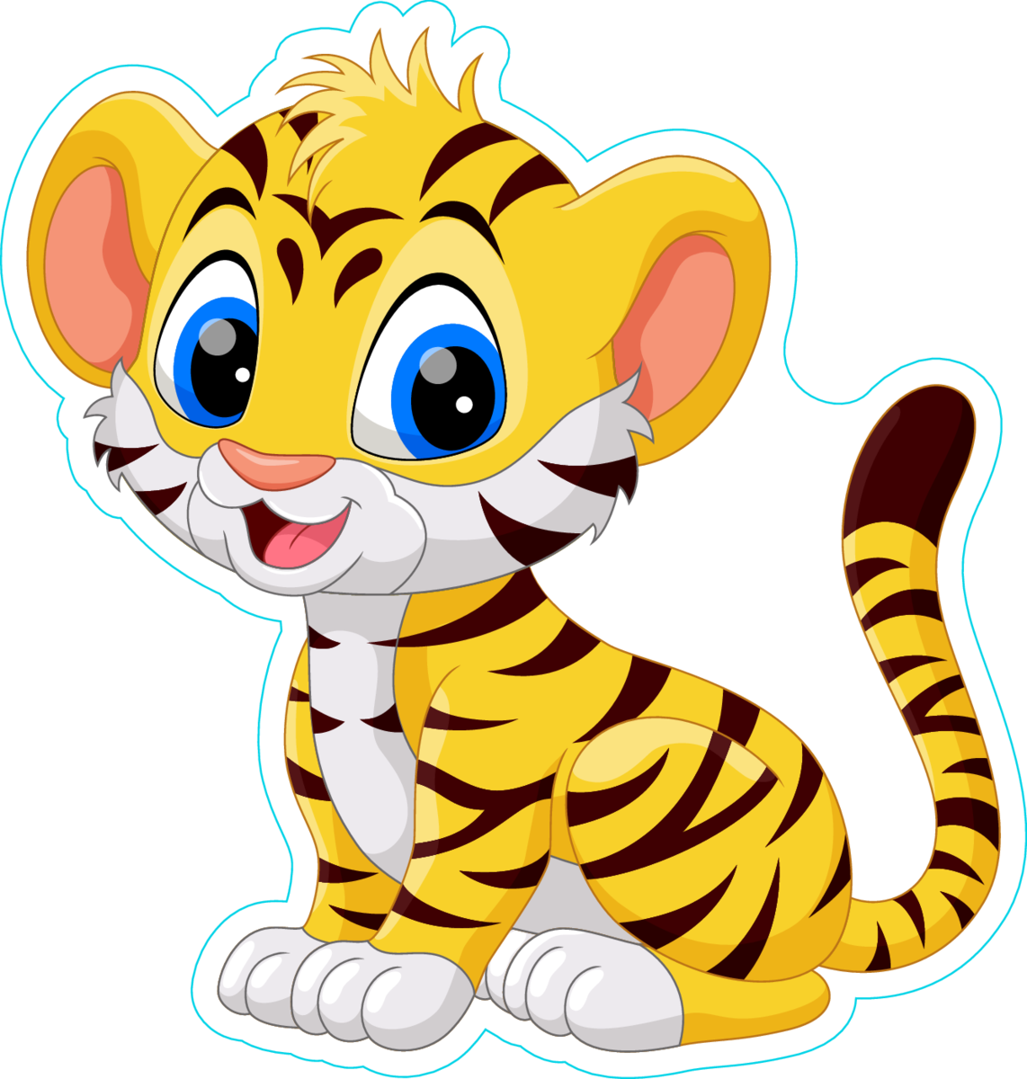 Cara De Tigre Blanco Tigres De Dibujos Animados Cara Tigre Png Pngegg