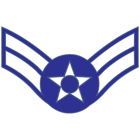 Air Force Rank E 3 Airman First Class Sticker Shipped Fast And Free