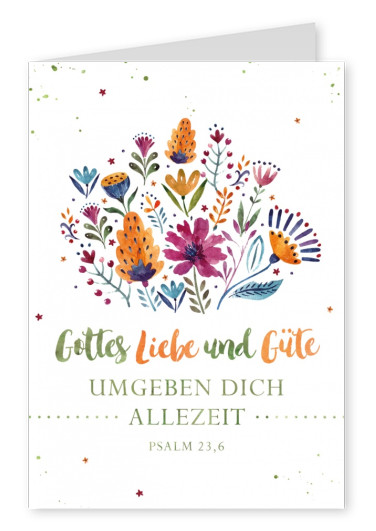 Segensart Gottes Liebe Und Güte Umgeben Dich Allezeit Liebeskarten