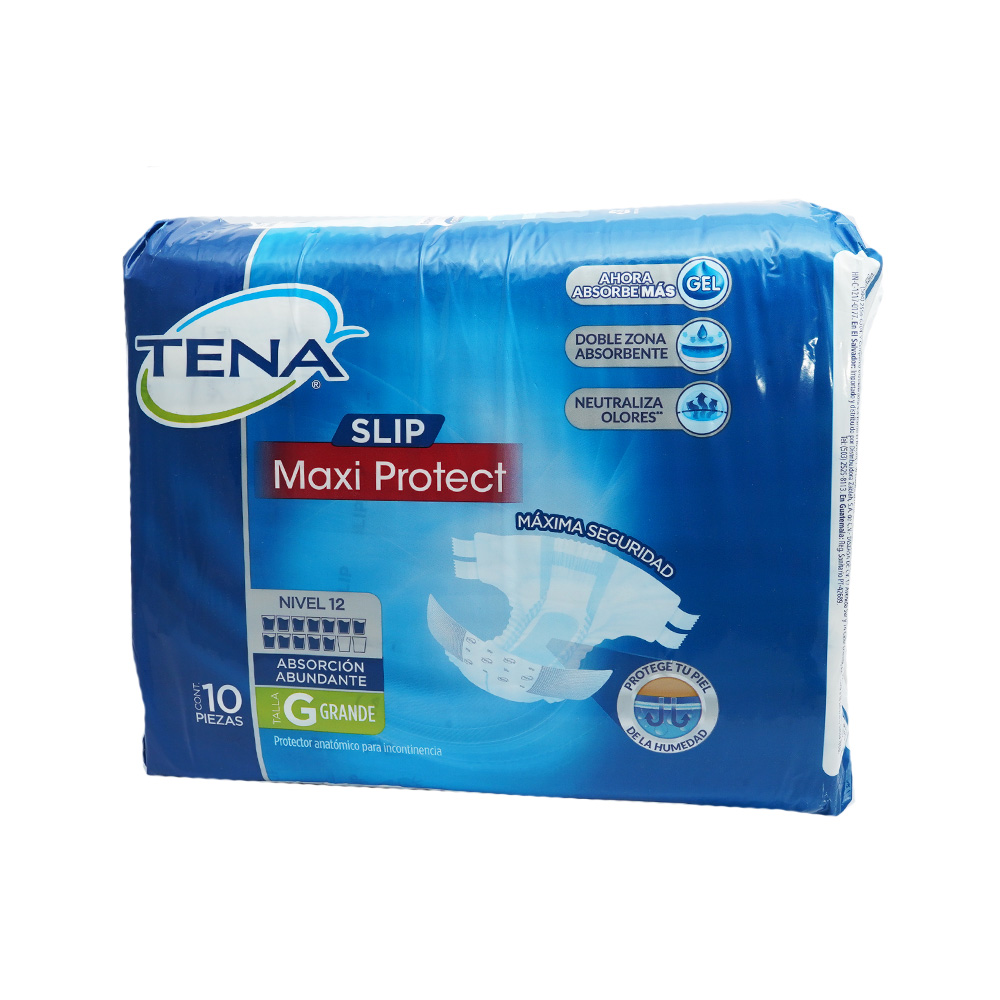 Ropa Interior Desechable Tena Slip Maxi Protect G 10 Piezas Delsol