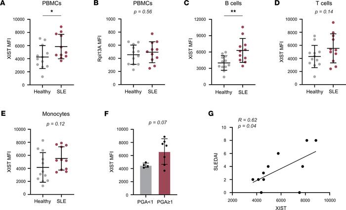 Jci Insight The Xist Lncrna Is A Sex Specific Reservoir Of Tlr7