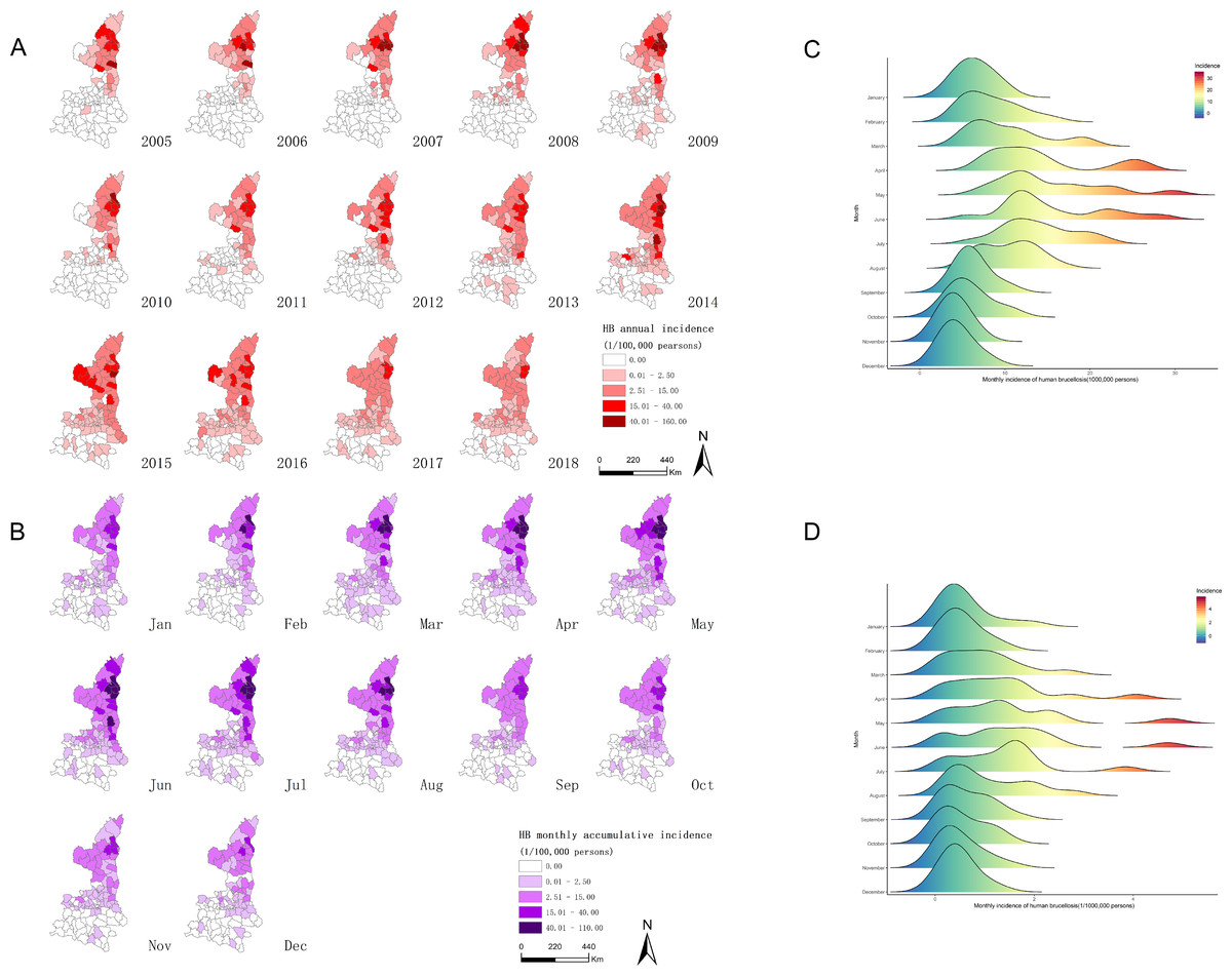 Spatiotemporal Expansion Of Human Brucellosis In Shaanxi Province