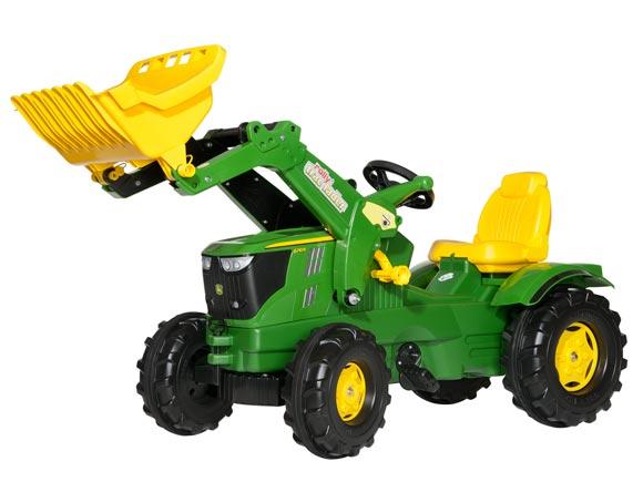 Tractor Infantil De Pedales John Deere 6210 R Con Pala